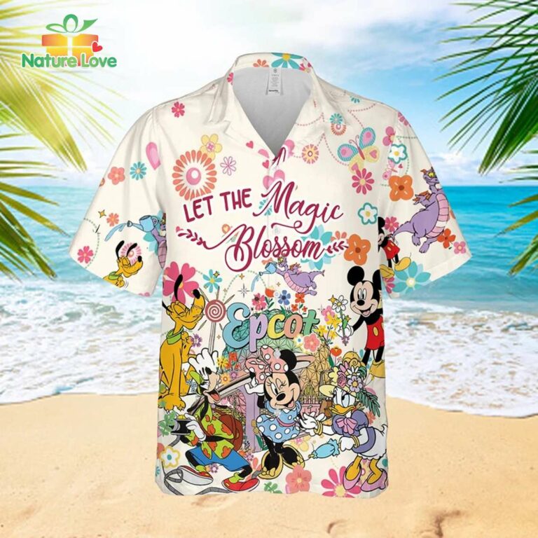 Mickey And Minnie Hawaiian Shirt, Mickey And Friends Summer Beach Shirt ...