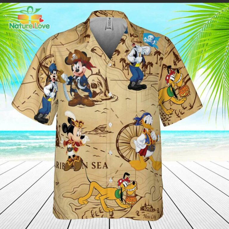 Mickey And Minnie Hawaiian Shirt, Mickey And Friends Summer Beach Shirt ...