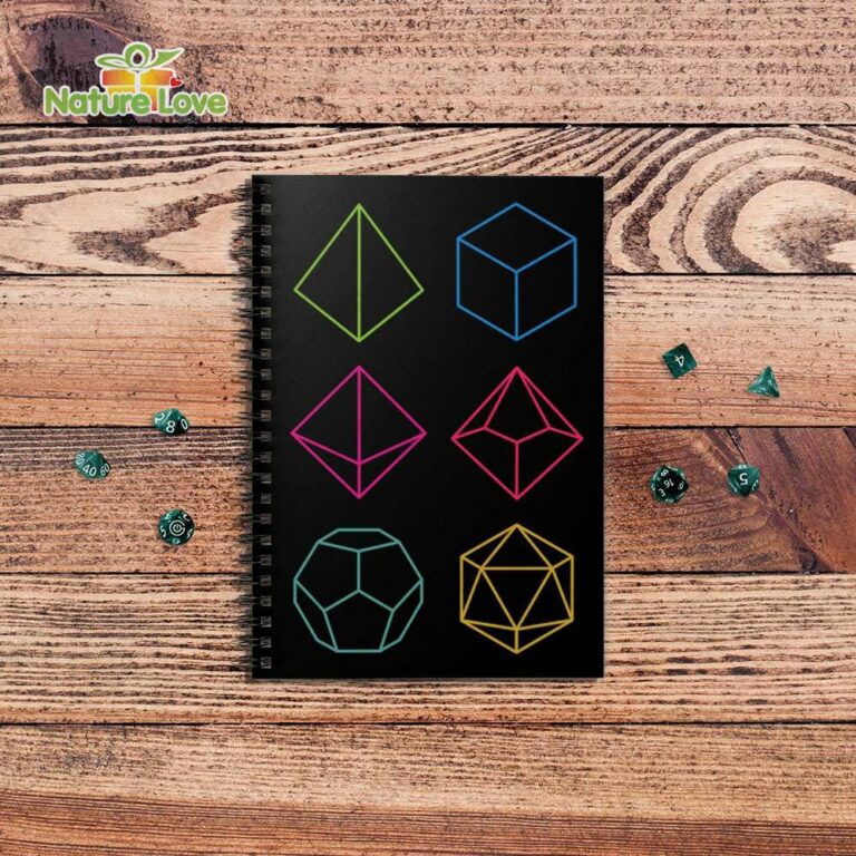 Minimal DnD Notebook Spiral DnD Dungeons And Dragons Gift - Unique ...