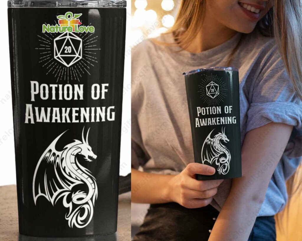 DND Potion Of Awakening Tumbler DnD Dungeons And Dragons Gift - Unique ...