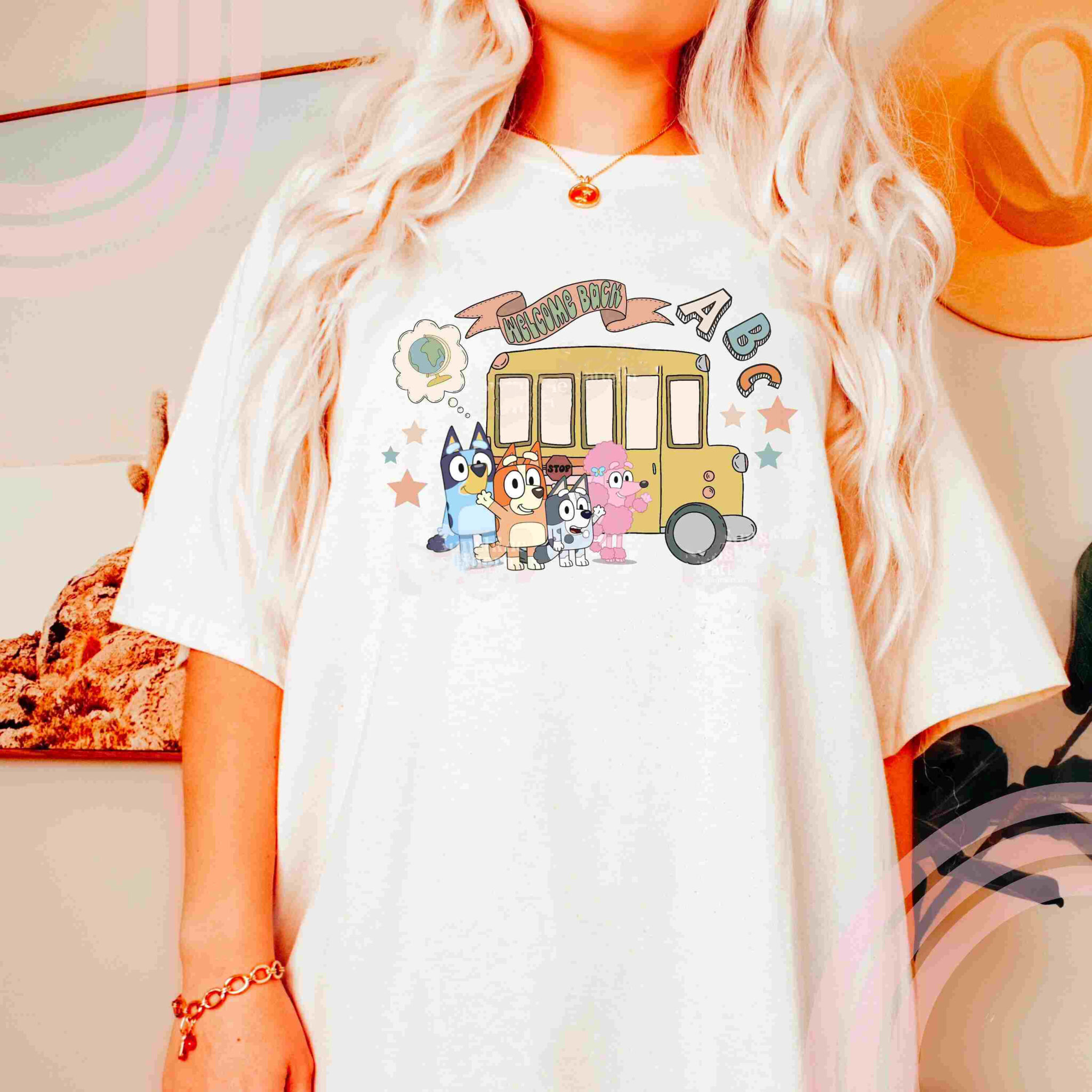 School Bus Bluey Go To School Shirt Back To School Bluey T-Shirt 1st ...