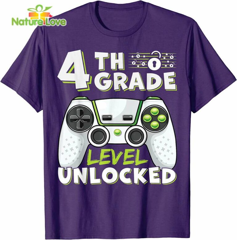 Level Unlocked 4th Grade Shirts First Day Of School T-Shirt Back To ...