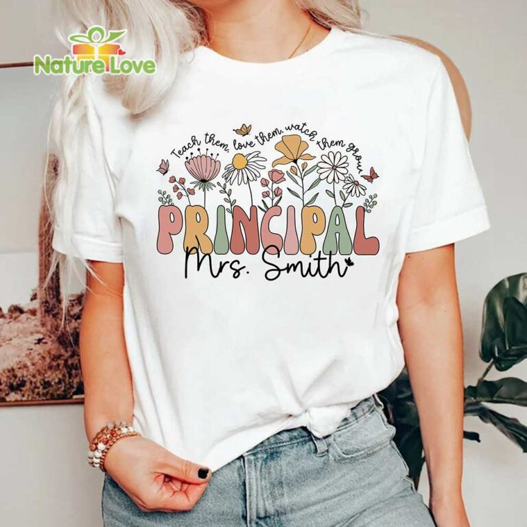 Personalized School Principal Shirt With Name Back To School Gift ...