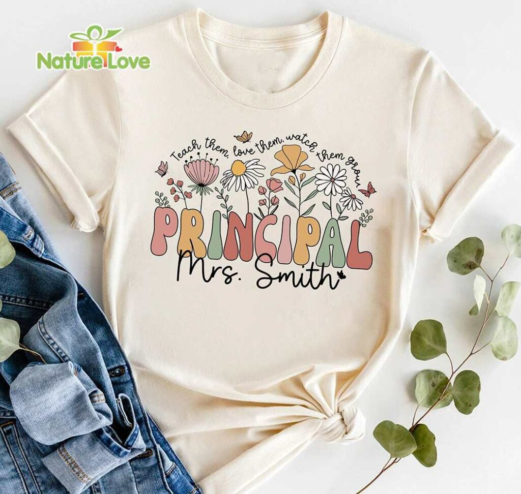 Personalized School Principal Shirt With Name Back To School Gift ...