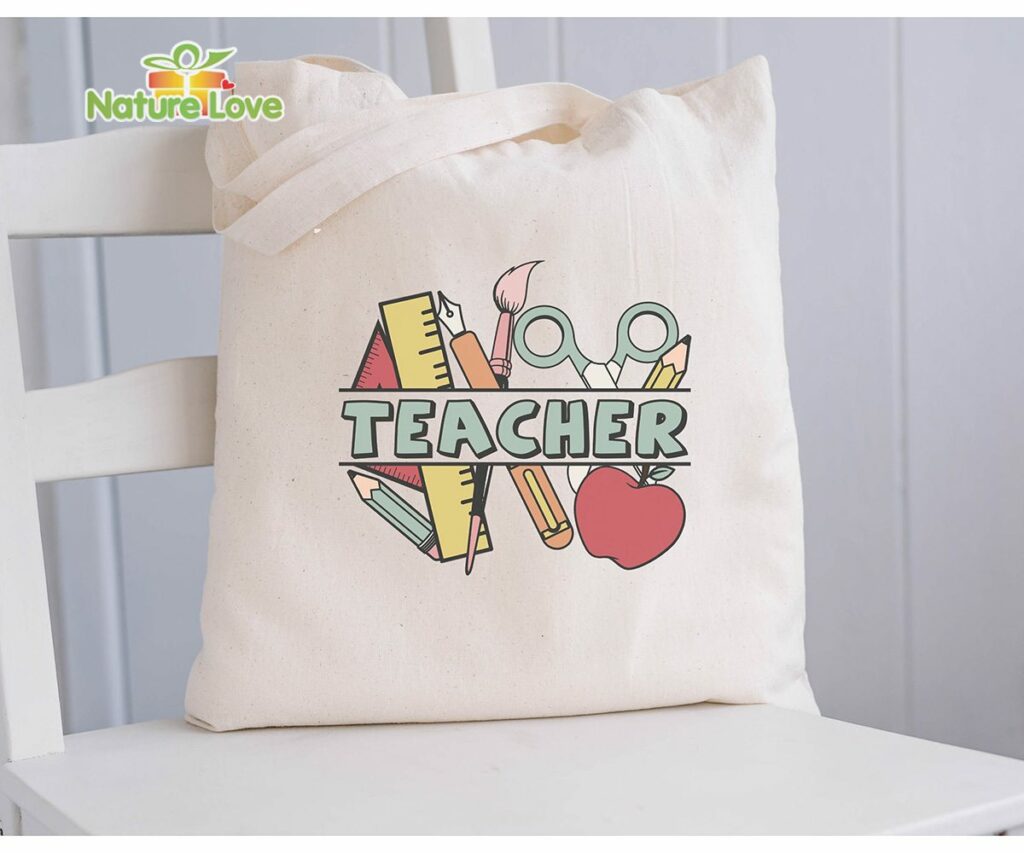 Cute Teacher Tote Bag Back To School Gift For All Teachers - Unique ...