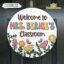 Personalized 3D Flowers Teacher Door Sign Welcome To Classroom Door ...