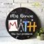 Personalized Math Teacher Door Sign Wooden Classroom Door Hanger For ...