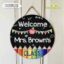 Welcome To Class Personalized Teachers Door Sign With Name Back To ...