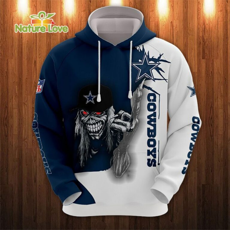 Dallas Cowboys Baby Yoda Holding Football NFL Hoodie Gifts For Fans ...