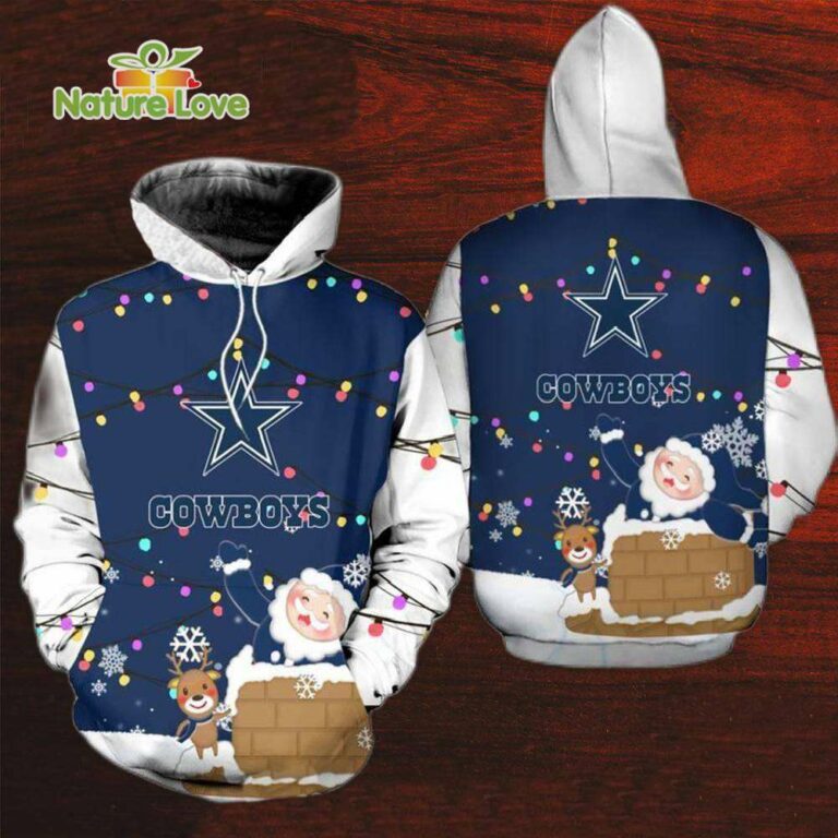Dallas Cowboys Baby Yoda Holding Football NFL Hoodie Gifts For Fans ...