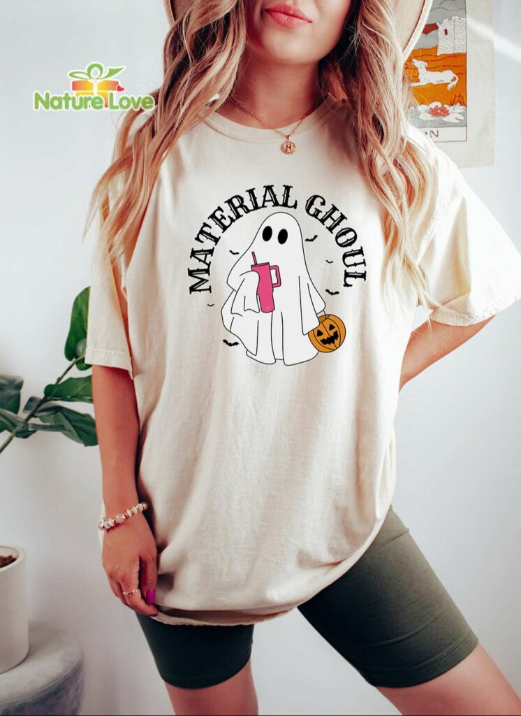 Material Ghoul Funny Halloween Shirt Boo Ghost Spooky Season - Unique Gifts For Every Occasion
