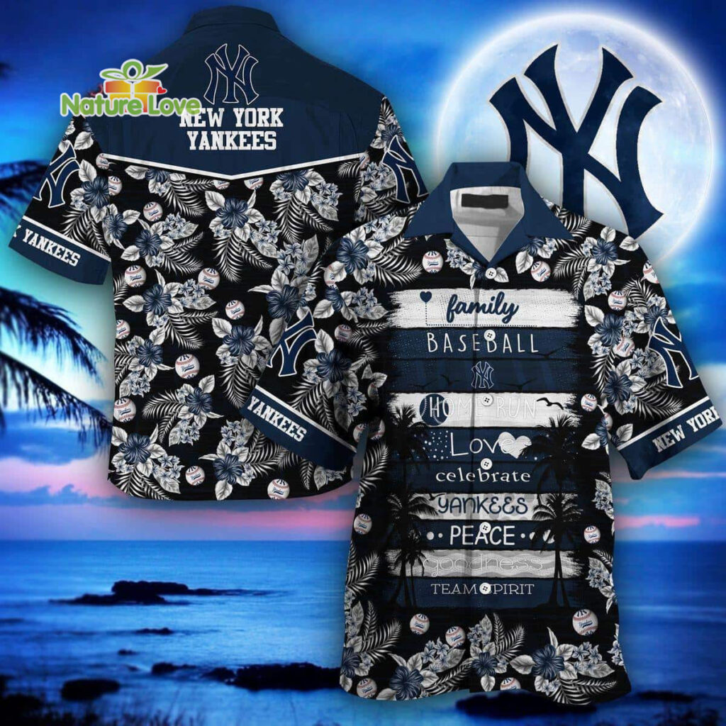 New York Yankees Baseball Hibiscus Old Navy Hawaiian Shirt - Unique ...