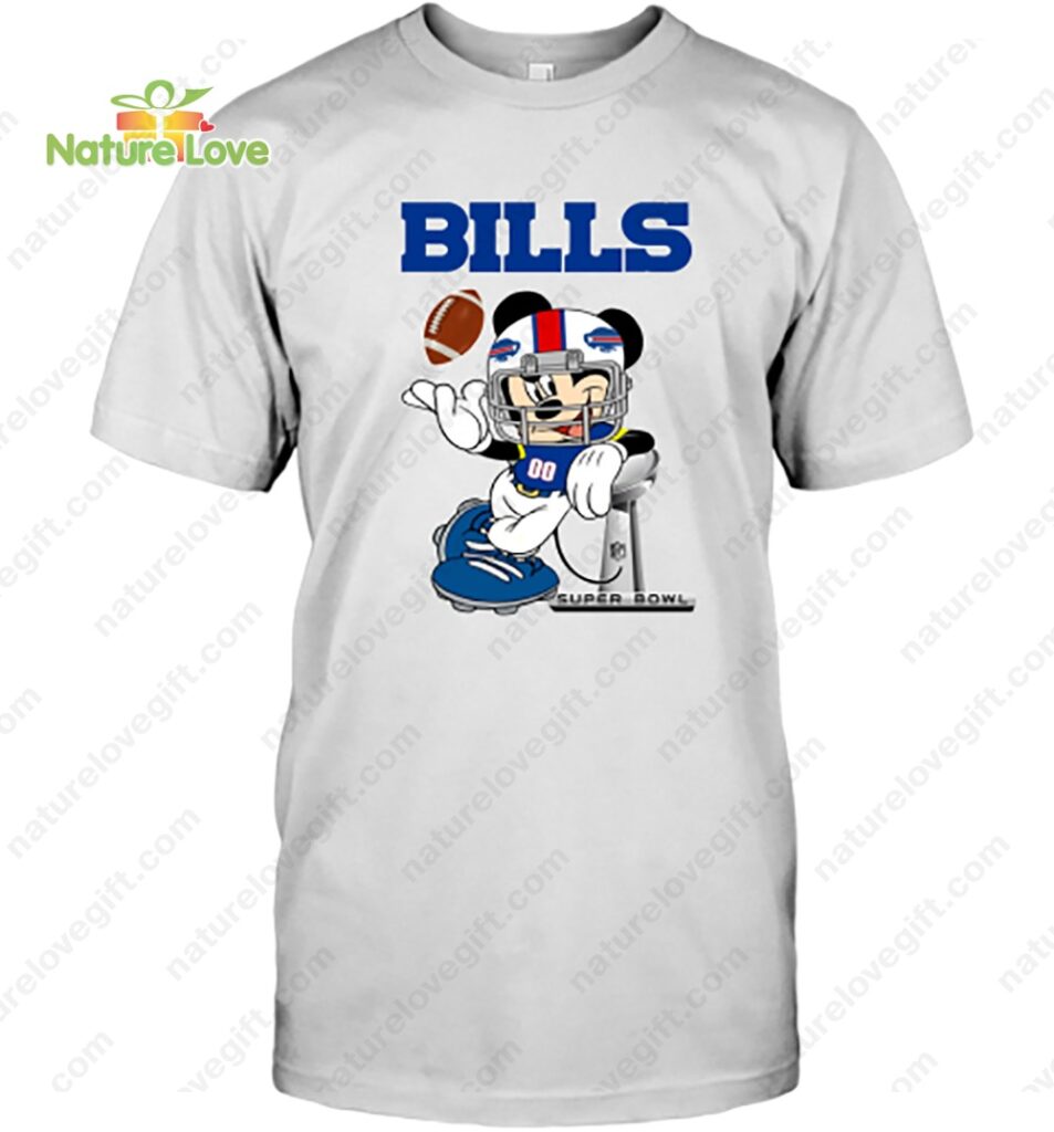 Mickey Mouse Buffalo Bills Tee Disney Super Bowl Football Shirt ...