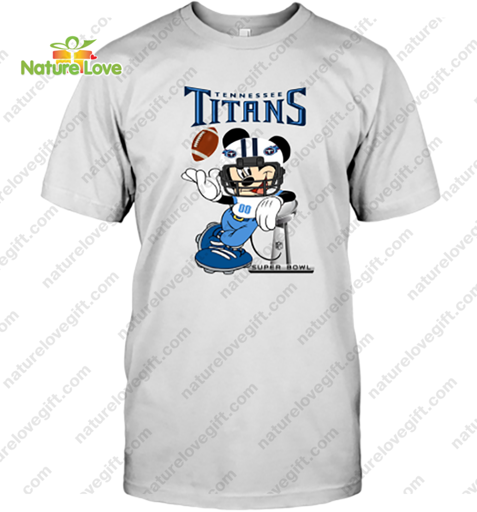 Mickey Mouse Tennessee Titans Tee Disney Super Bowl Football Shirt ...