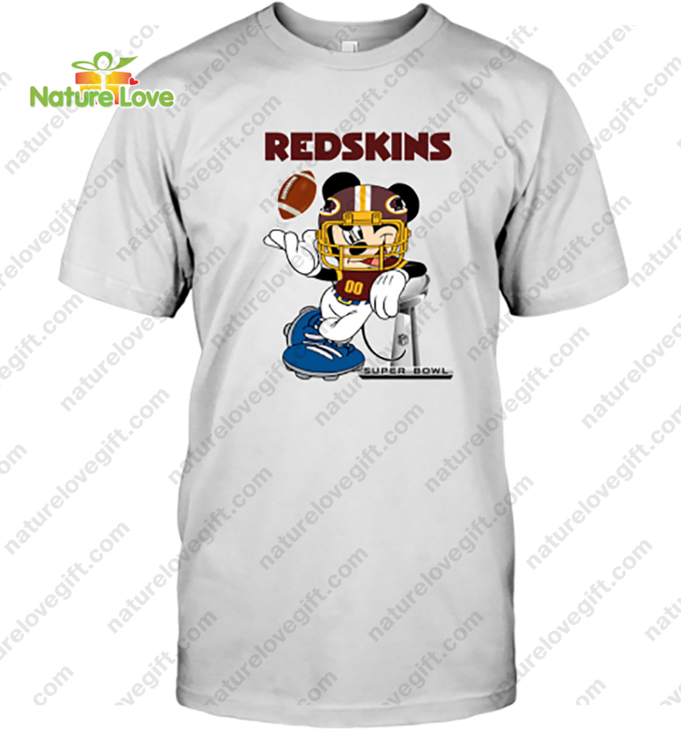 Mickey Mouse Washington Commanders Tee Disney Super Bowl Football Shirt ...