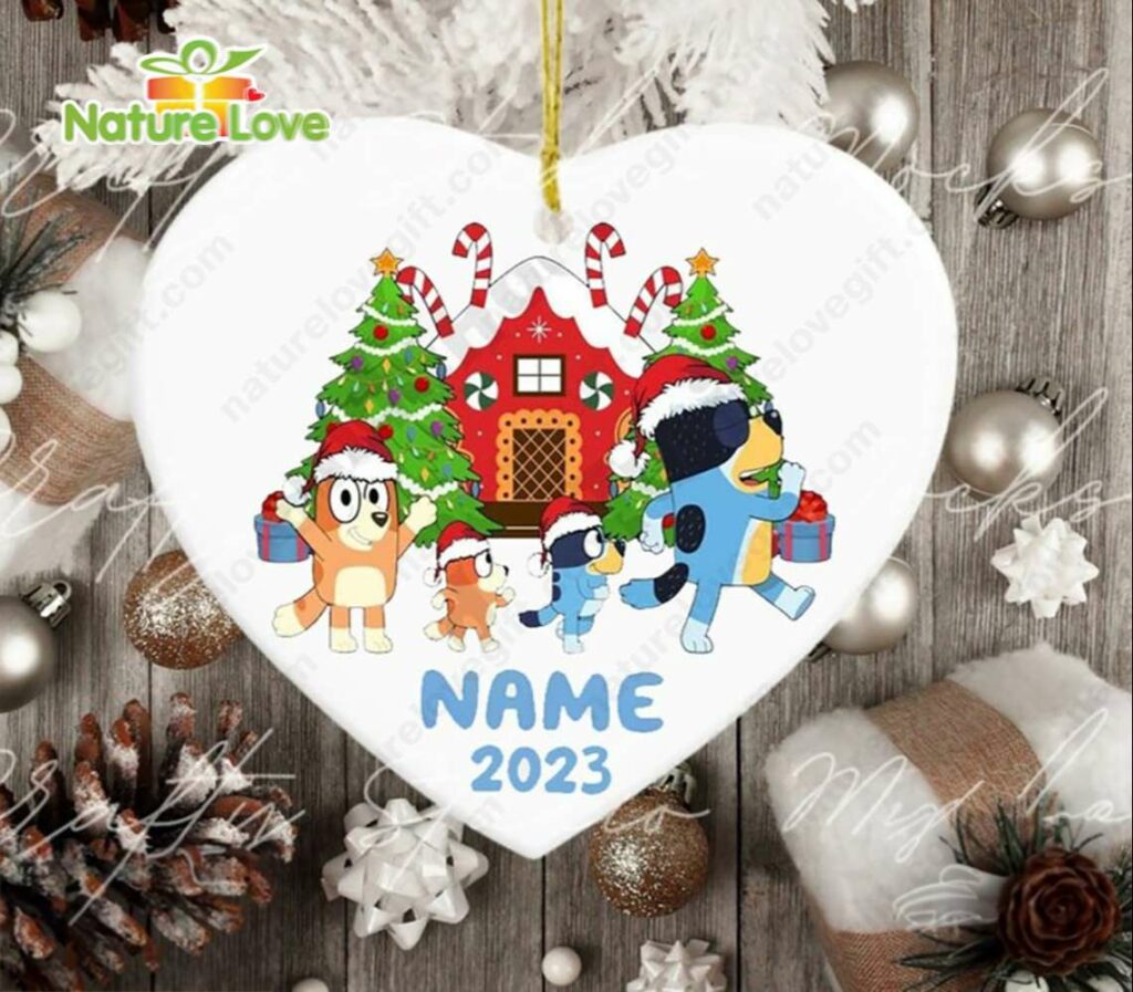 Family Bluey Ornament Personalized Christmas Ornaments Xmas Decoration ...