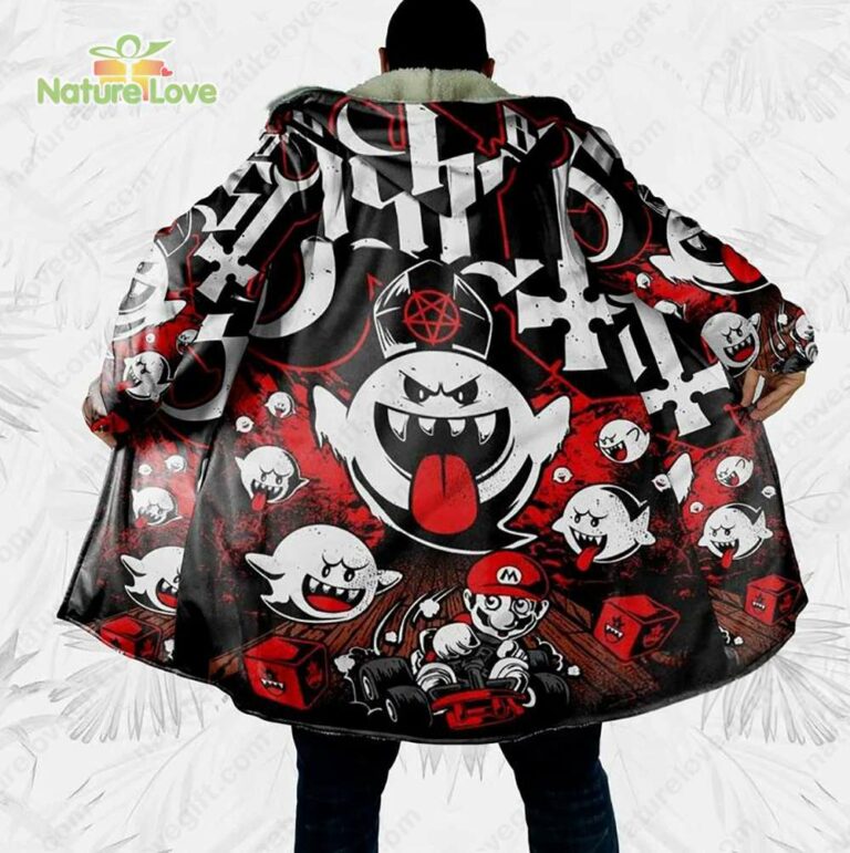 Super Mario Ghost Boo 3D Hooded Cloak Coat Winter Cape Coats - Unique ...