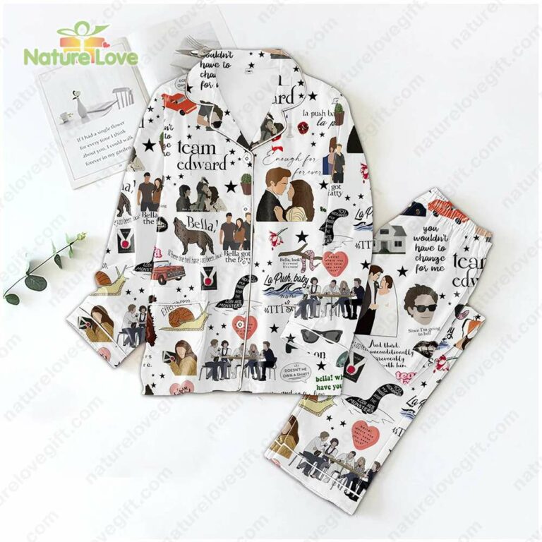 The Twilight Saga Pajamas Set Edward Bella Pajama Vampire PJs Xmas Gift ...