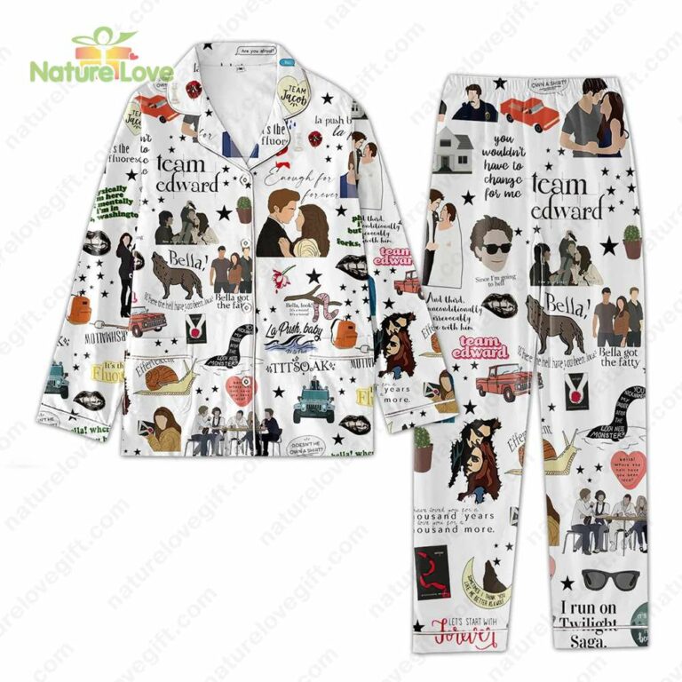 The Twilight Saga Pajamas Set Edward Bella Pajama Vampire PJs Xmas Gift ...