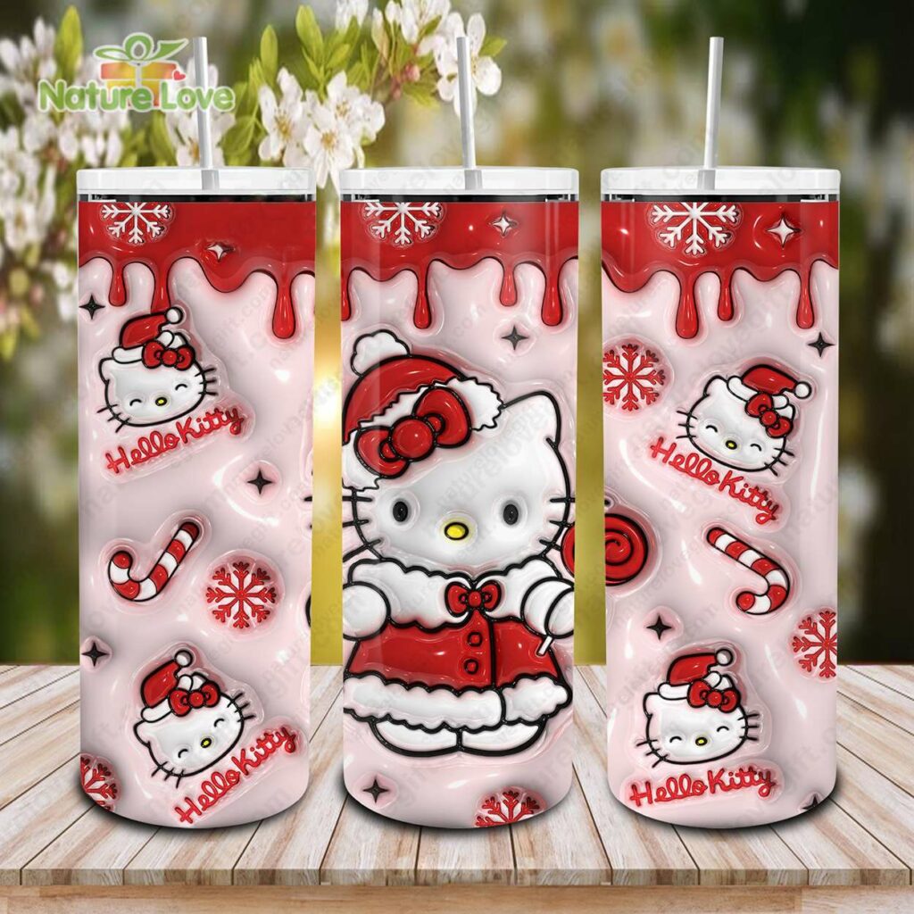 Hello Kitty 3D Dripping Tumbler Merry Kittymas Christmas Tumblers ...