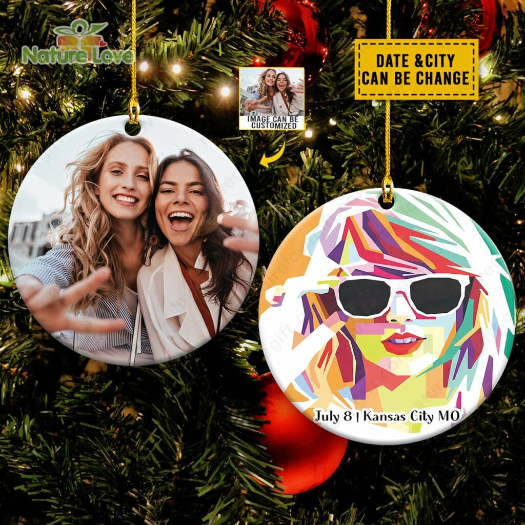 Personalized Picture Taylor Swift Ornament Swiftie Christmas Ceramic ...
