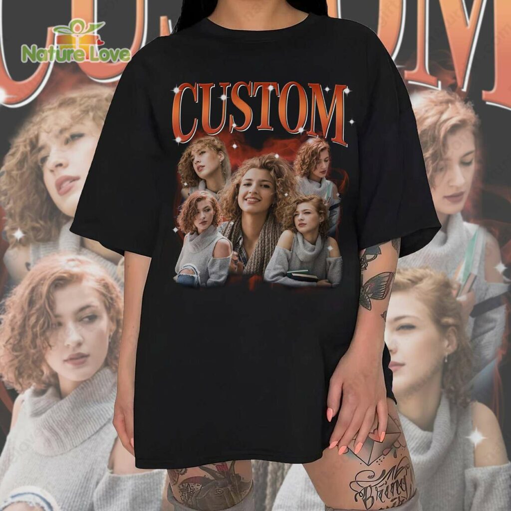 Custom T Shirt With Girlfriends Face Vintage 90s Bootleg Rap Tee ...