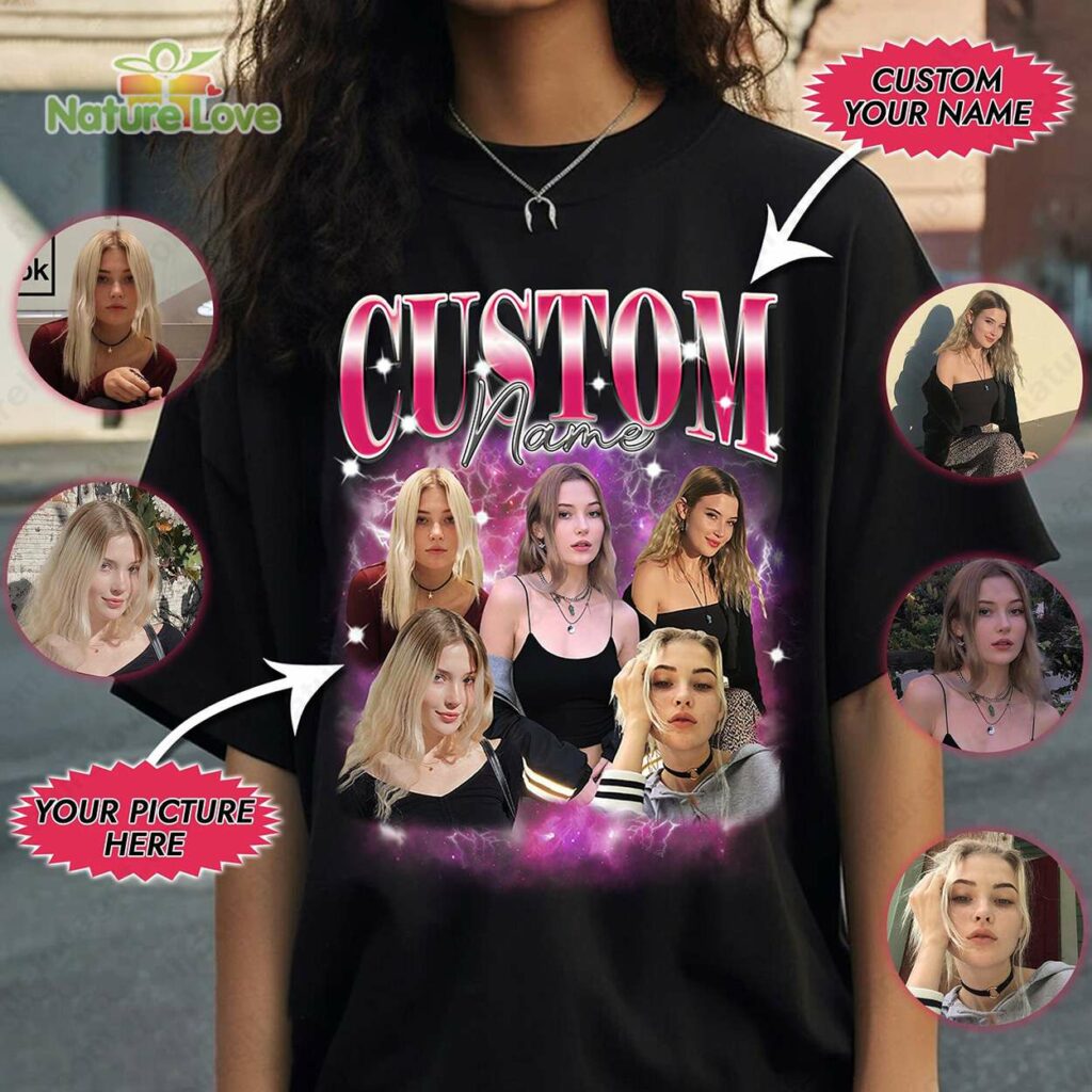 Custom Your Own Bootleg Rapper Tee With Photo Vintage Graphic 90s Shirt ...