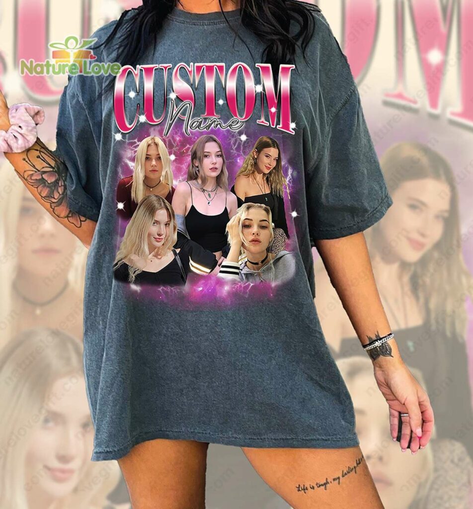 Custom Your Own Bootleg Rapper Tee With Photo Vintage Graphic 90s Shirt ...