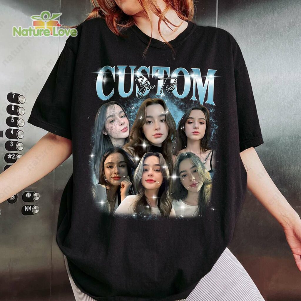 Custom Photo Shirt For Boyfriend From Girlfriends Face Rap Tee - Unique ...