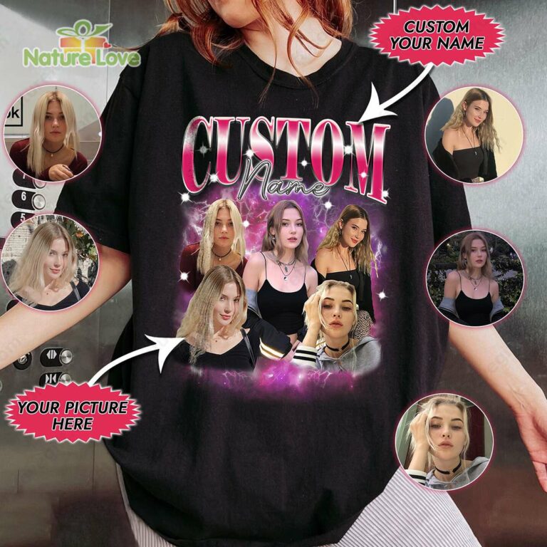 Custom Bootleg Shirt With Girlfriend Face Rap Tee Couple Gift - Unique ...