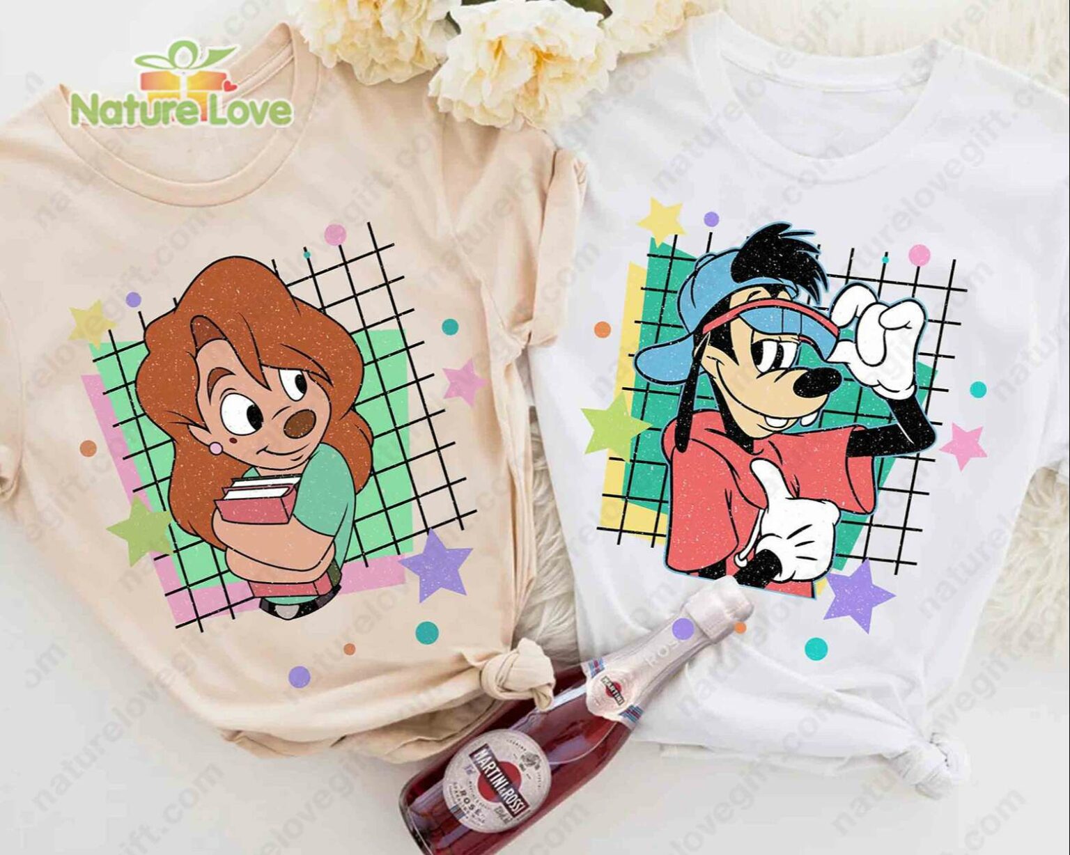 Goofy Movie His Roxanne Her Max Disney Couple Tee Valentine's Day Shirt ...