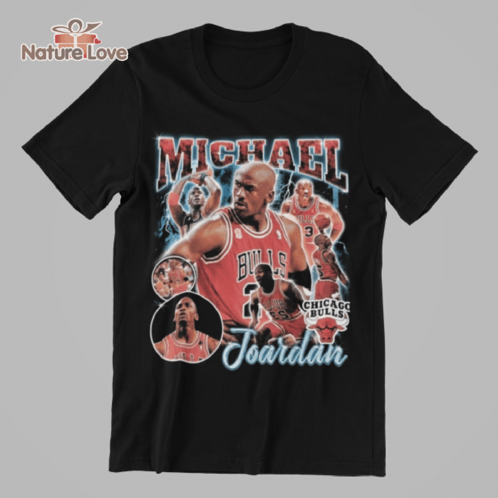 MJ Michael Jordan Graphic Tee Bootleg Shirt For Basketball Fans ...