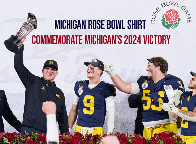 Michigan Rose Bowl Shirt Commemorate Michigan's 2024 Victory