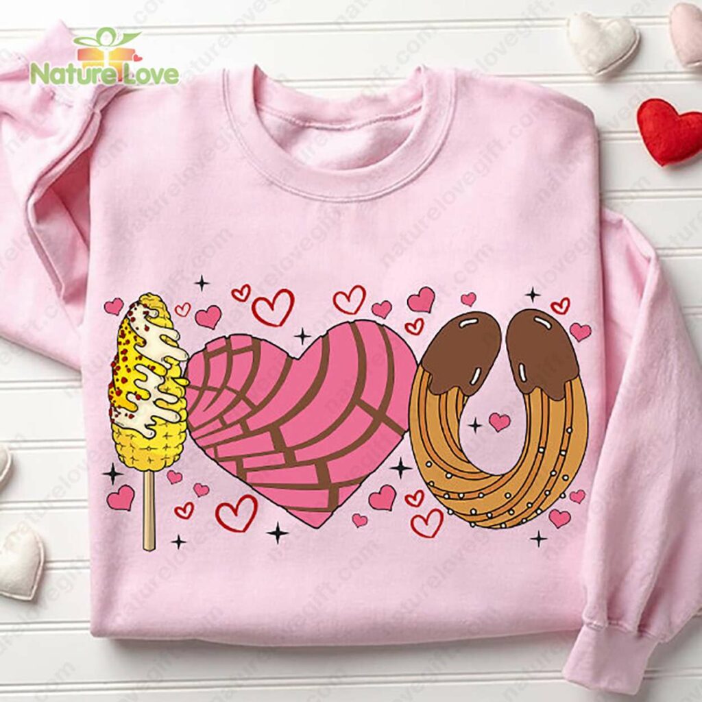 Concha I Love You Valentine Shirt Conchas Candy Hearts V-Day Gift ...