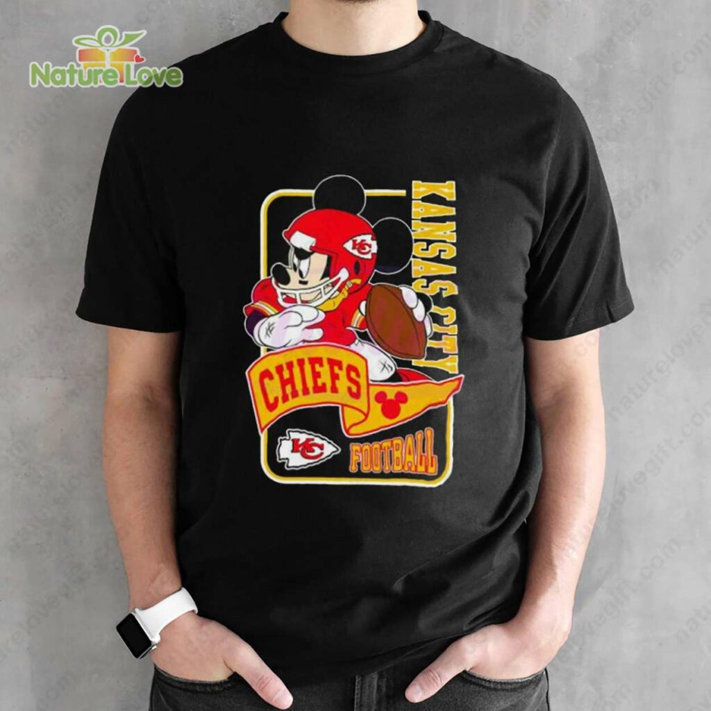 Mickey Mouse Play Football Kansas City Chiefs Shirt Gift For Fans ...
