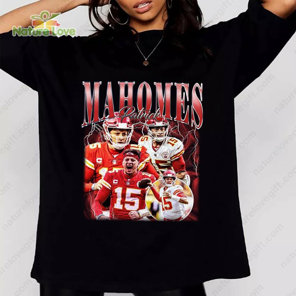 Patrick Mahomes Bootleg Shirt Vintage 90s Football Graphic Tee - Unique ...