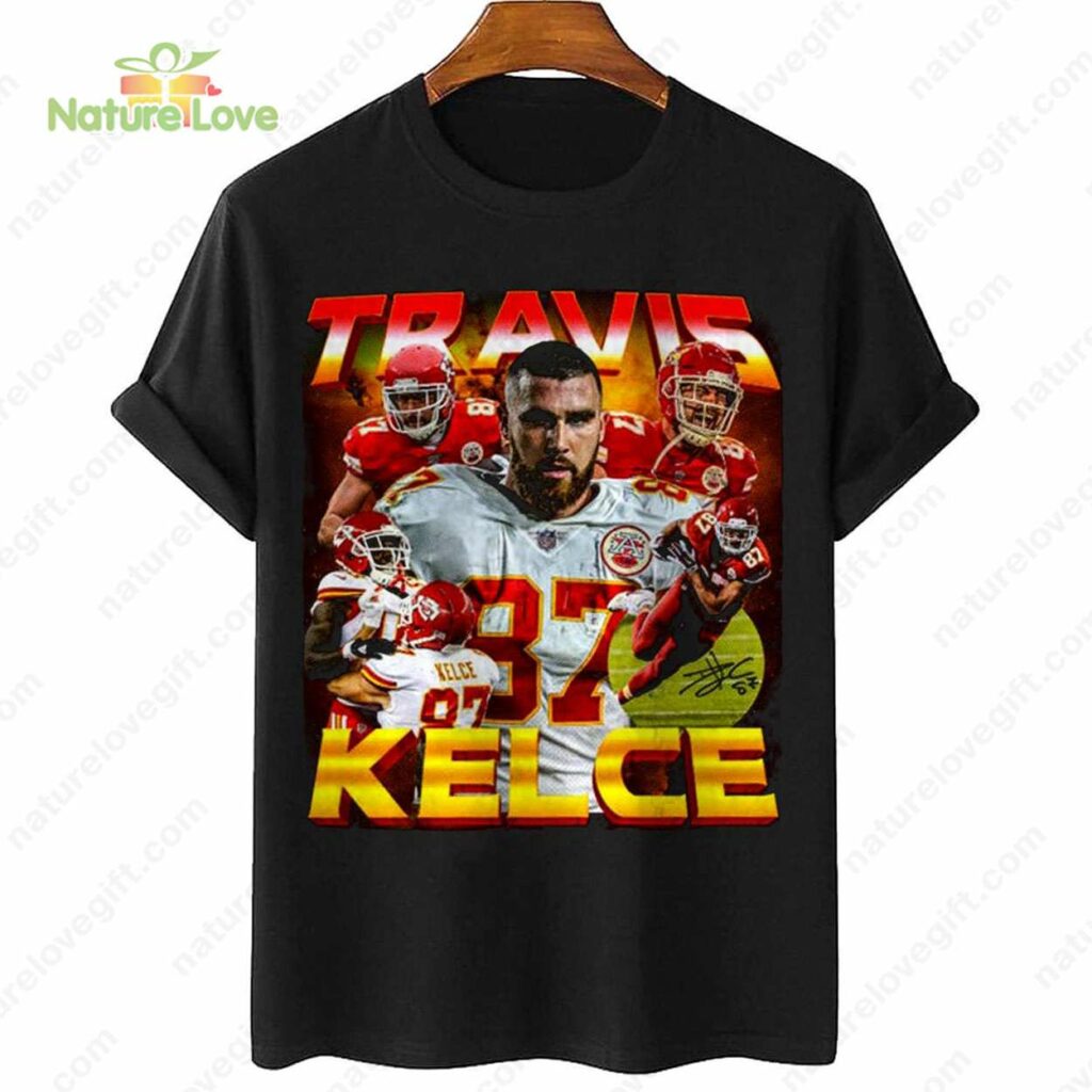 Travis Kelce Bootleg Kansas City Chiefs Shirt Football Graphic Tee ...