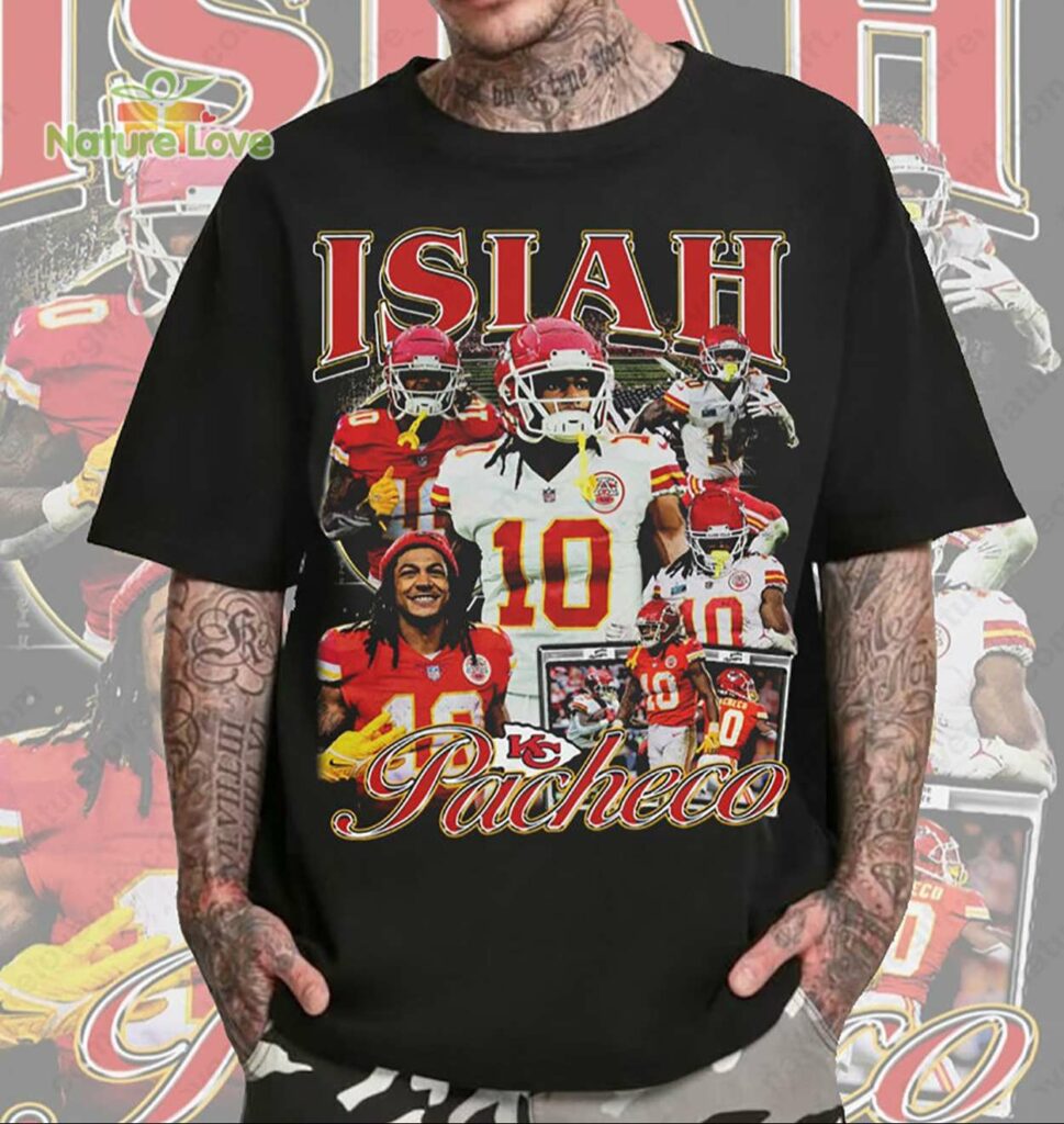 Isiah Pacheco Bootleg Shirt Football Graphic Tee Kansas City Chiefs ...