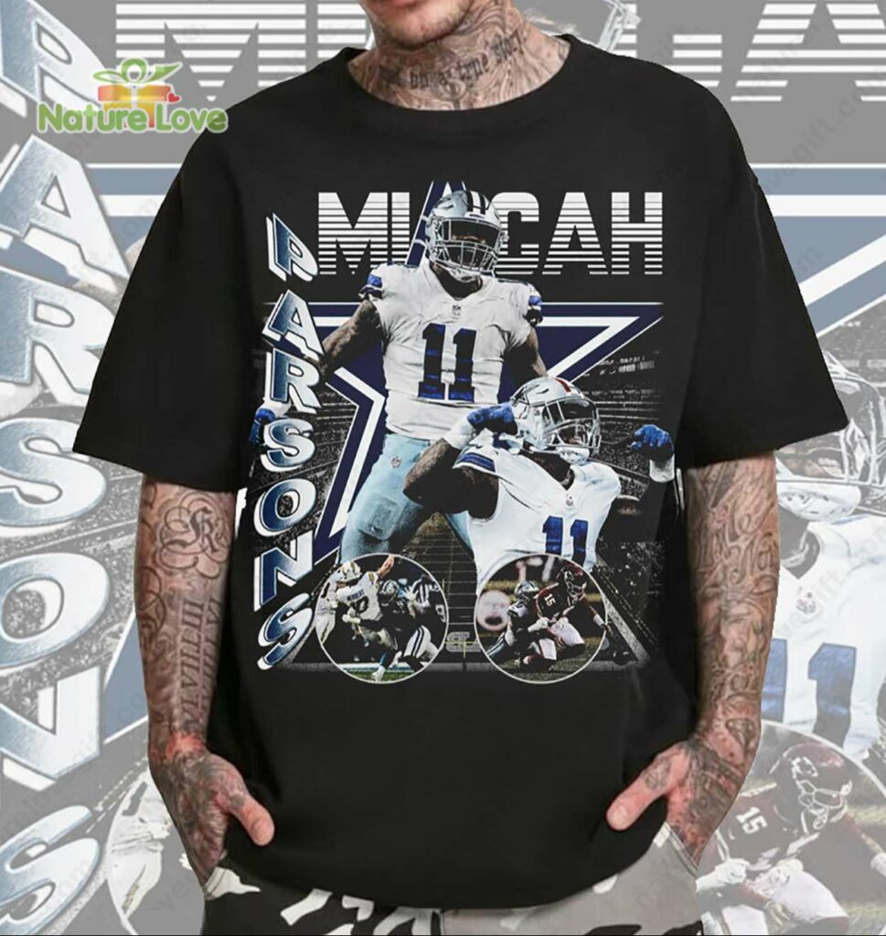 Micah Parsons Dallas Cowboys Shirt Vintage 90s Graphic Tee - Unique ...