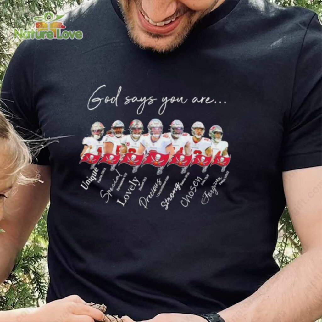 God Says You Are Buccaneers Tampa Bay Bucs Shirt - Unique Gifts For ...