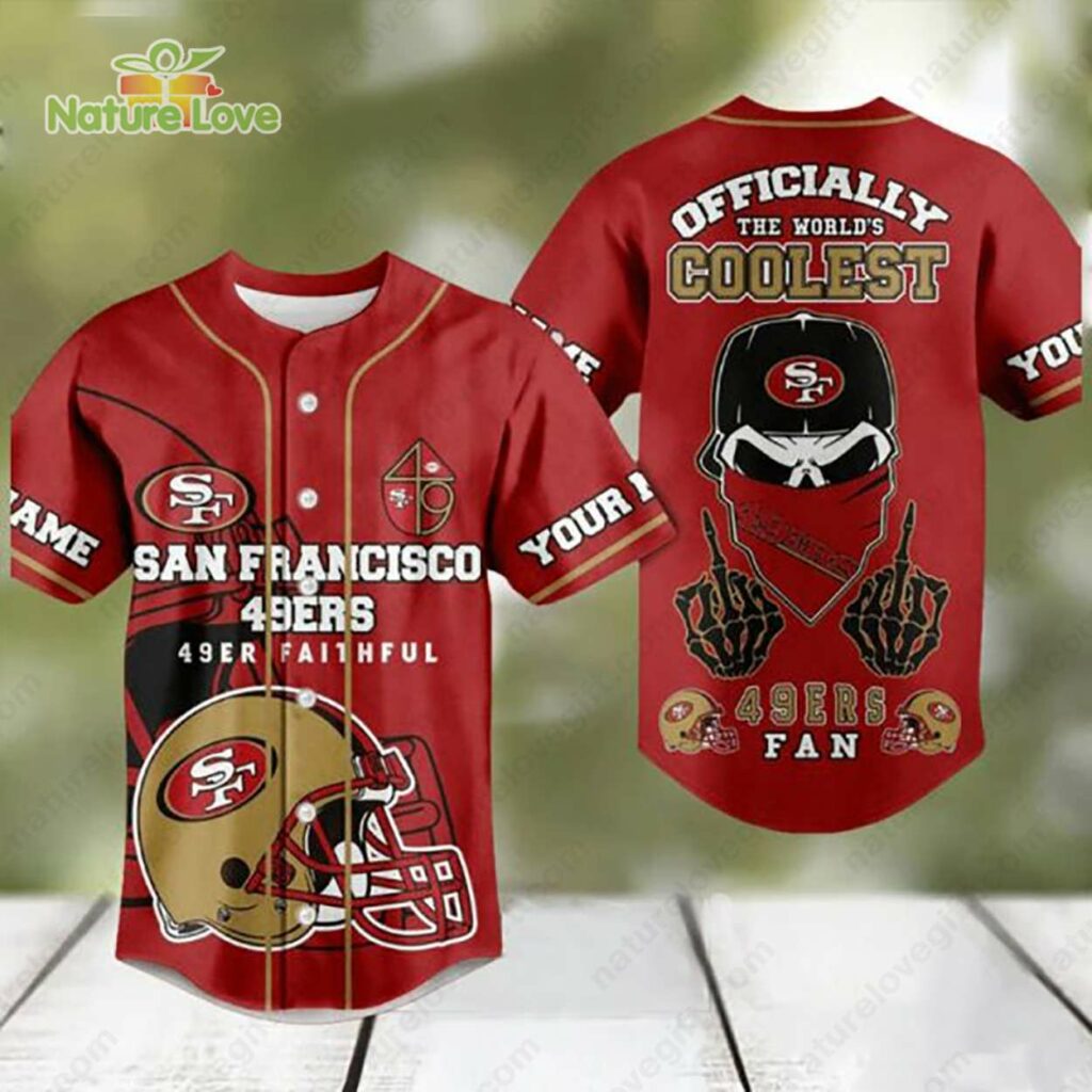 San Francisco 49ers Custom Jersey Coolest Niners Fans Gift - Unique ...