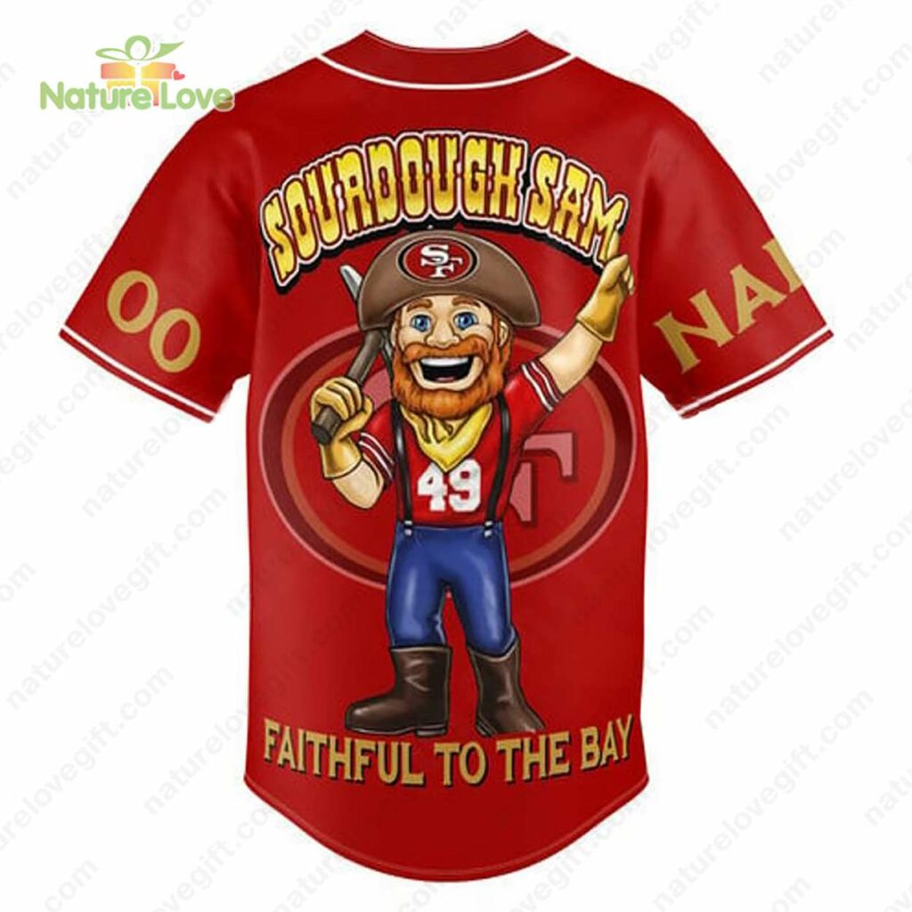 Sourdough Sam San Francisco 49ers Custom Jersey Playoffs NFL Shirt ...