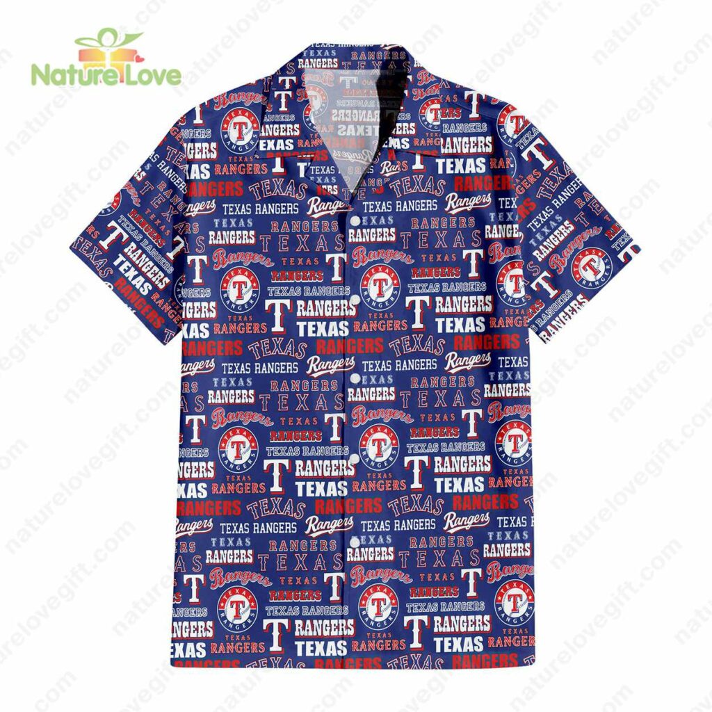 Baseball Team Logo Texas Rangers Hawaiian Shirt - Unique Gifts For ...