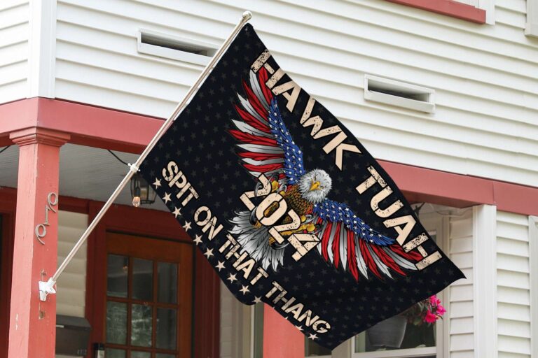 American Eagle Hawk Tuah Flag Spit On That Thang Funny Flags - Unique ...
