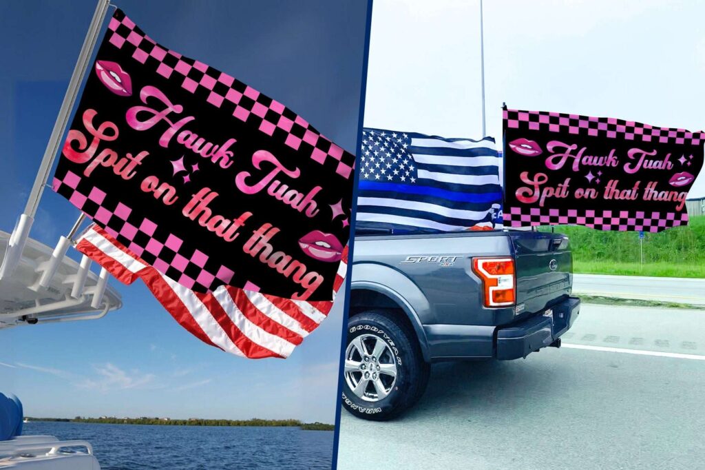 Hawk Tuah Spit On That Thing Girl Election 2026 Flag - Unique Gifts For ...