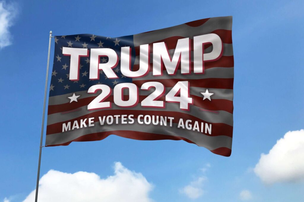 Trump Make Votes Count Again 2024 American Flag Election Day Decor ...