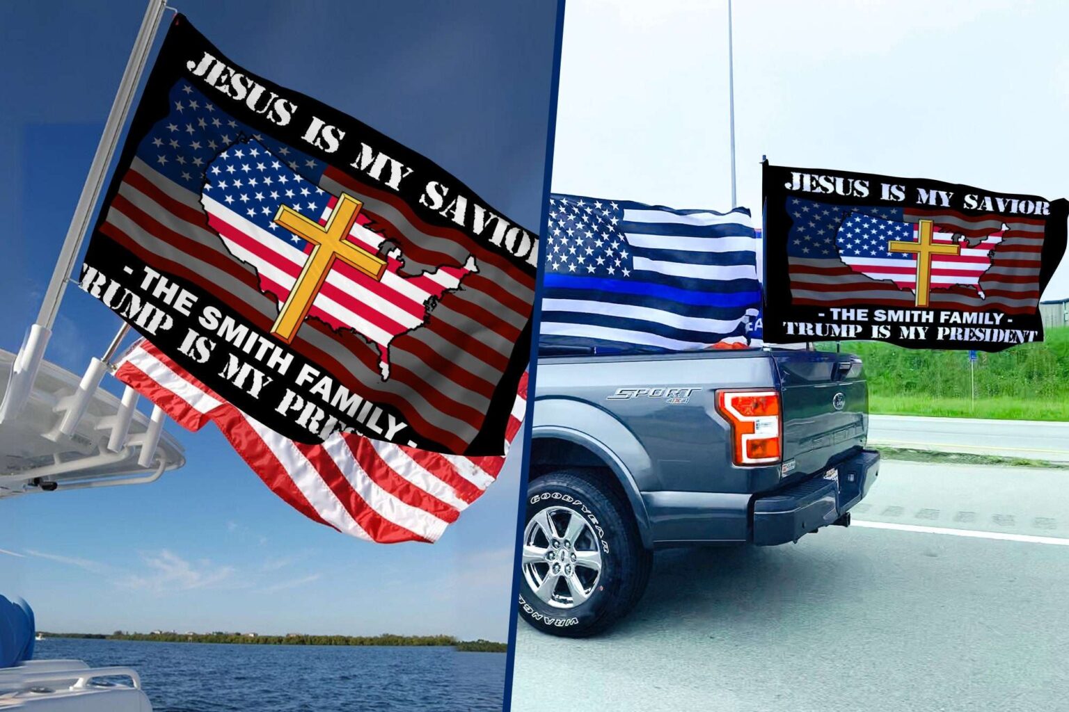 Custom Family Name Donald Trump 2024 Flag Republican Election Flags ...