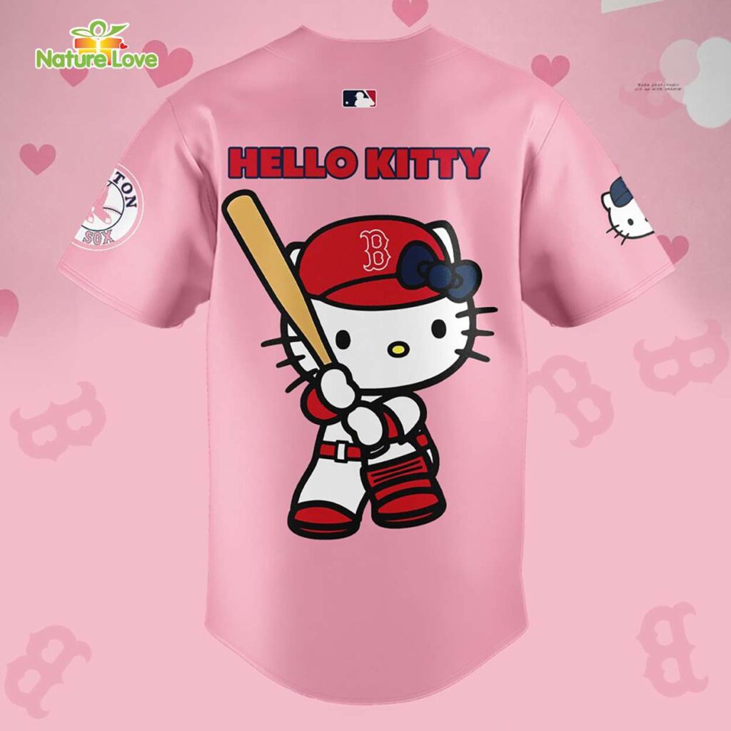 Boston Red Sox Hello Kitty Pink Baseball Jersey MLB Gifts - Unique ...