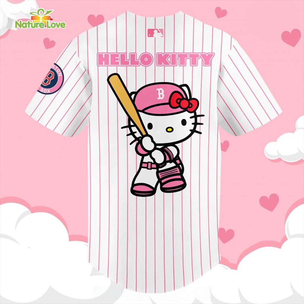 Hello Kitty Boston Red Sox Pink MLB Baseball Jersey - Unique Gifts For ...