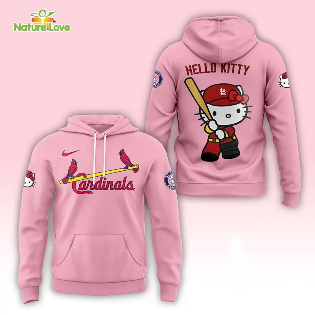 Hello Kitty St. Louis Cardinals Baseball MLB Pink Hoodie - Unique Gifts ...